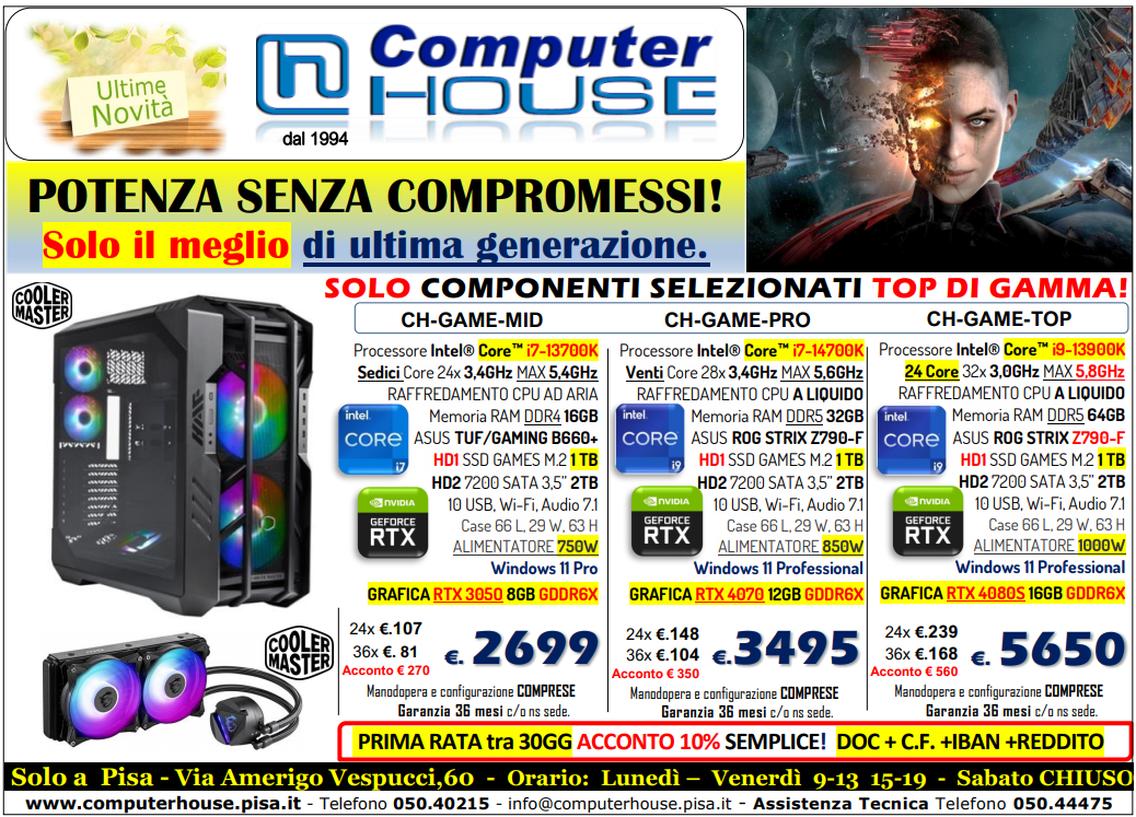 Computer House, hardware, software e servizi di informatica